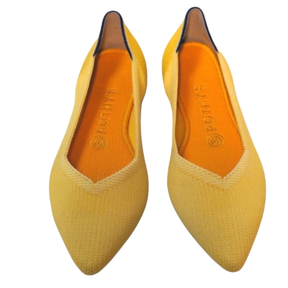 Rothy's | Shoes | Rothys The Point Sunshine Yellow Women Flats Shoes ...